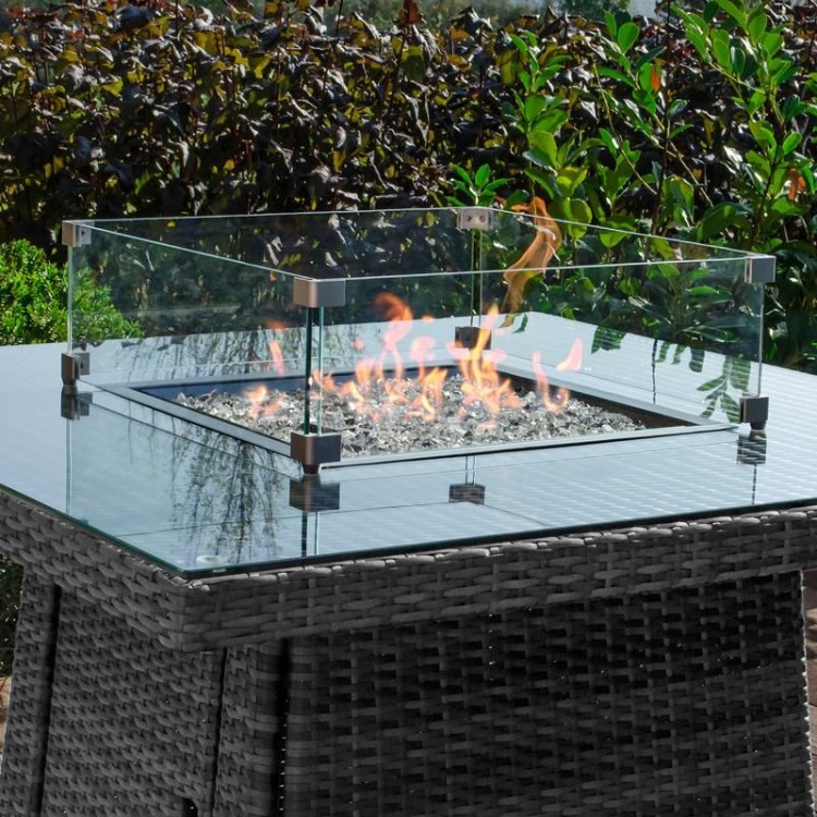 Cambridge corner dining set with fire pit store